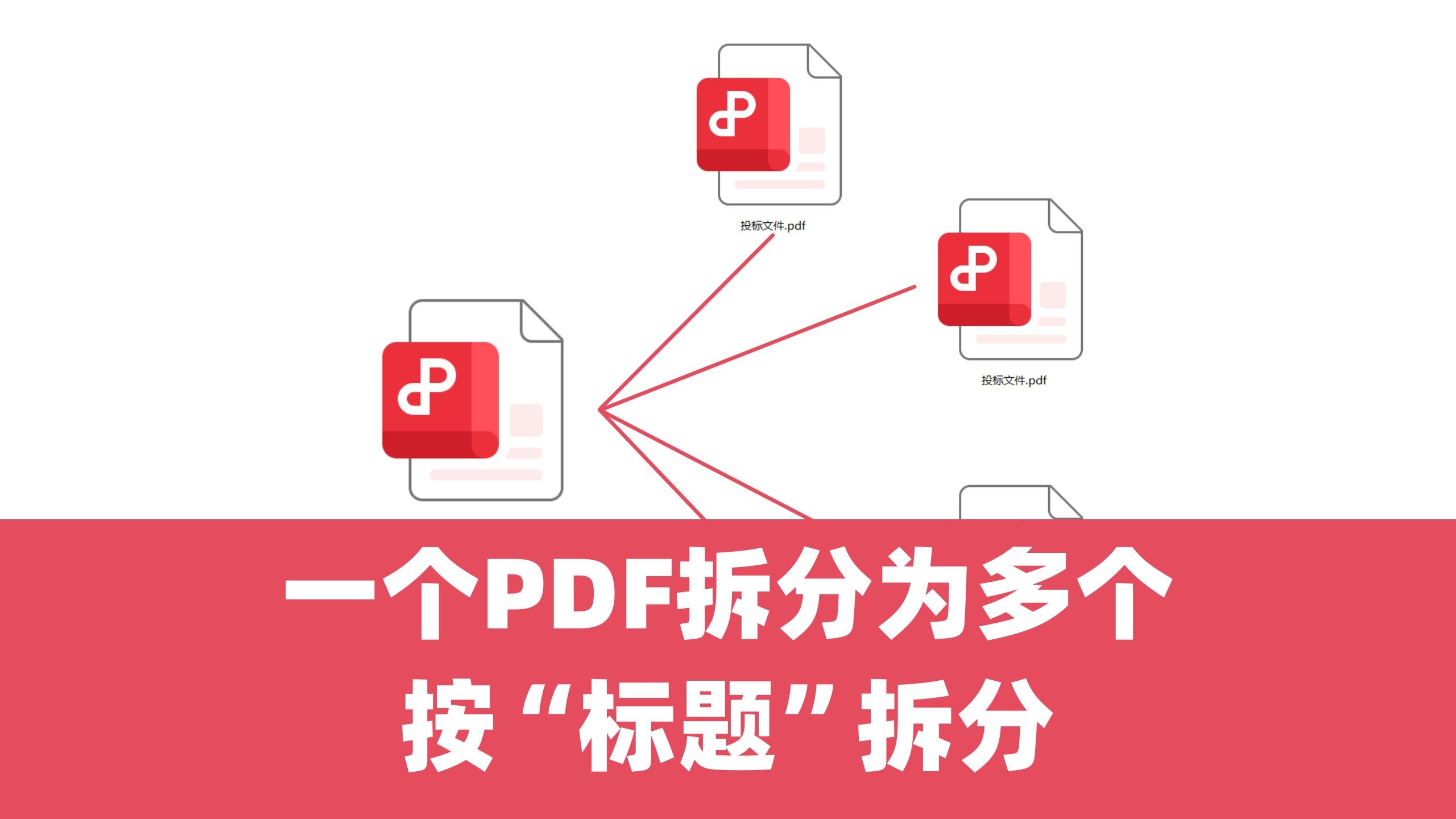 【标书制作技巧】PDF文件按标题批量拆分!