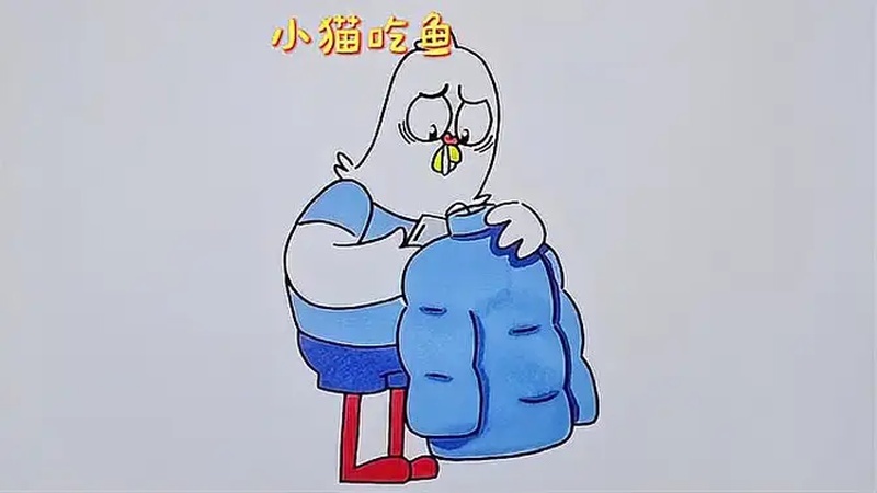同样是羽绒服,价格却差那么多,应该咋选择,简笔画