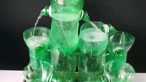 饮料瓶就能制作的水循环动力系统