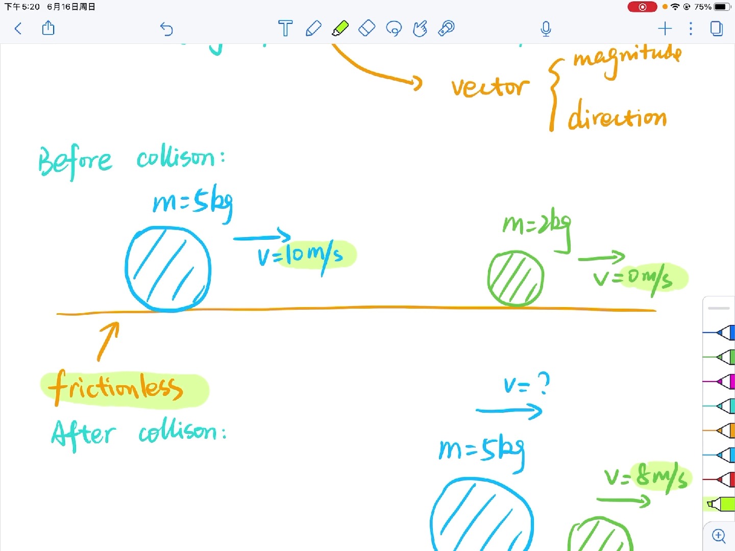 Alevel / IGCSE physcis 物理 momentum