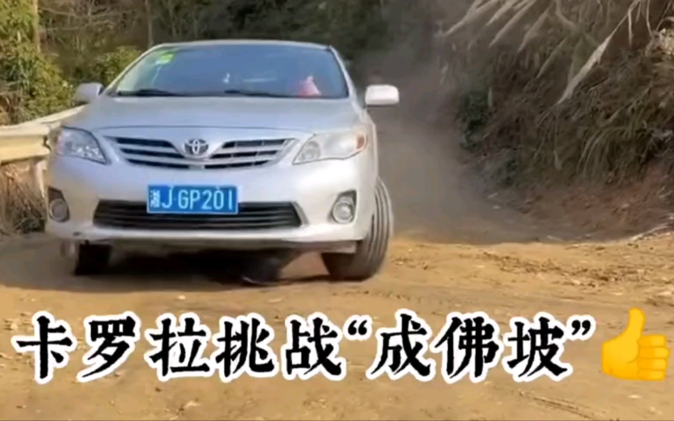 卡罗拉挑战“成佛坡”,不得不说实力真的好强!