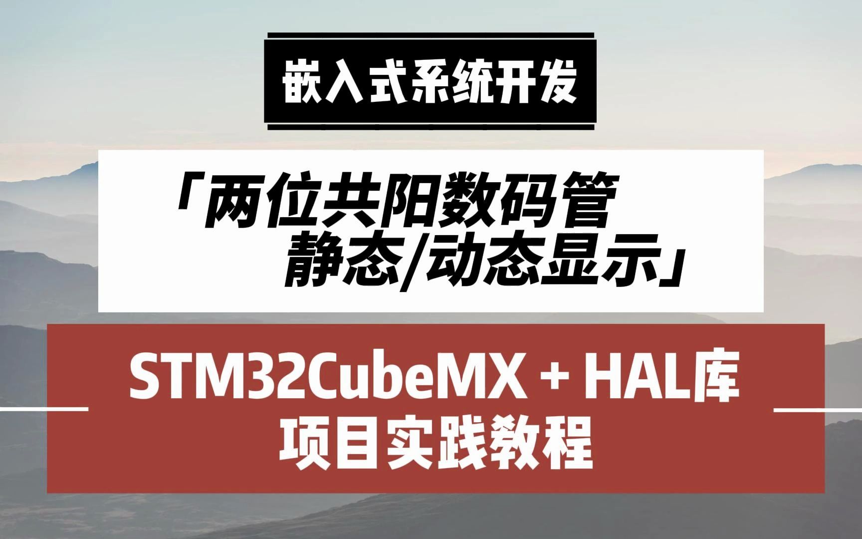 两位共阳数码管的显示