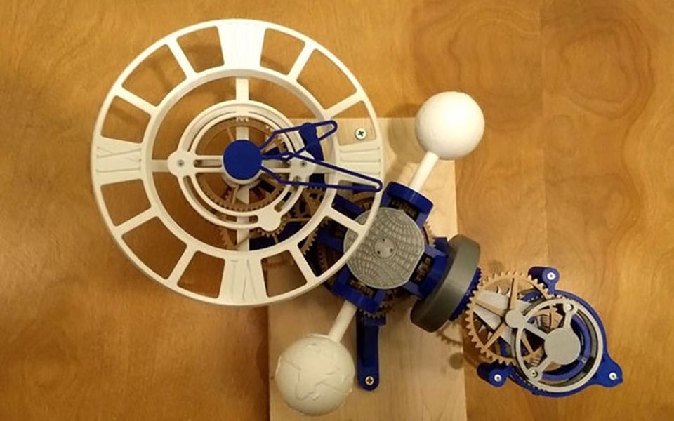 [3D打印] 三轴 陀飞轮 钟表模型展示!