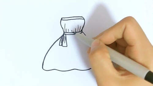 公主裙怎么画?创意简笔画,儿童画,少儿创意美术,裙子简笔画