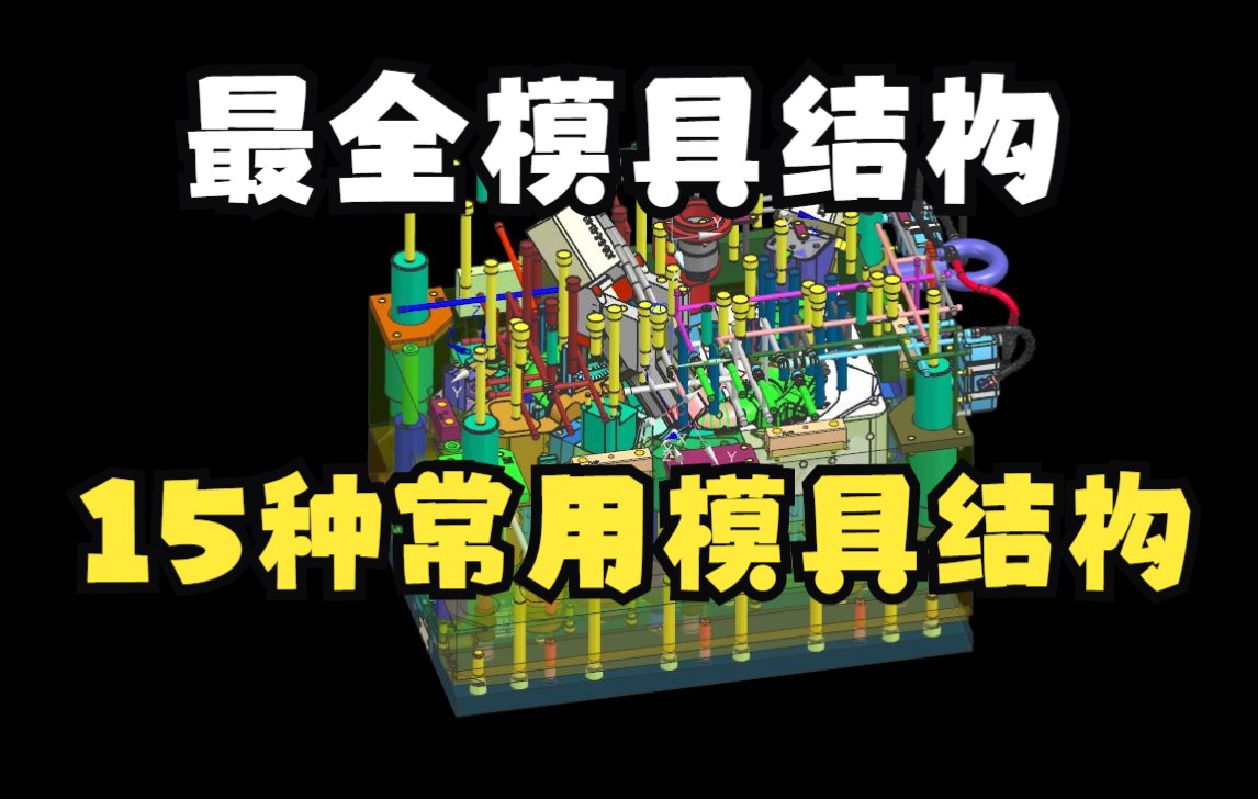 UG模具结构 15种经典的注塑模抽芯机构