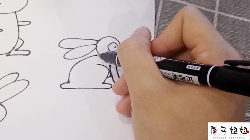 拿起你的笔,从现在起学习【简笔画】动物篇之——小兔子