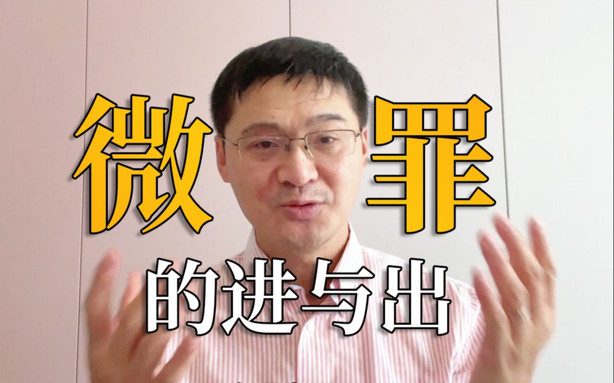 【罗翔】如何看待轻微“犯罪”及其处罚?微罪治理的进与出