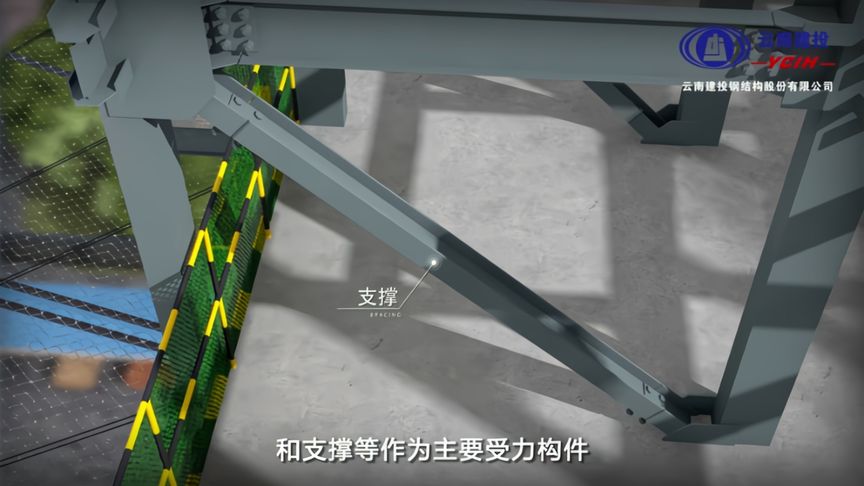 3D施工动画,高层装配式钢结构住宅施工工艺视频演示!