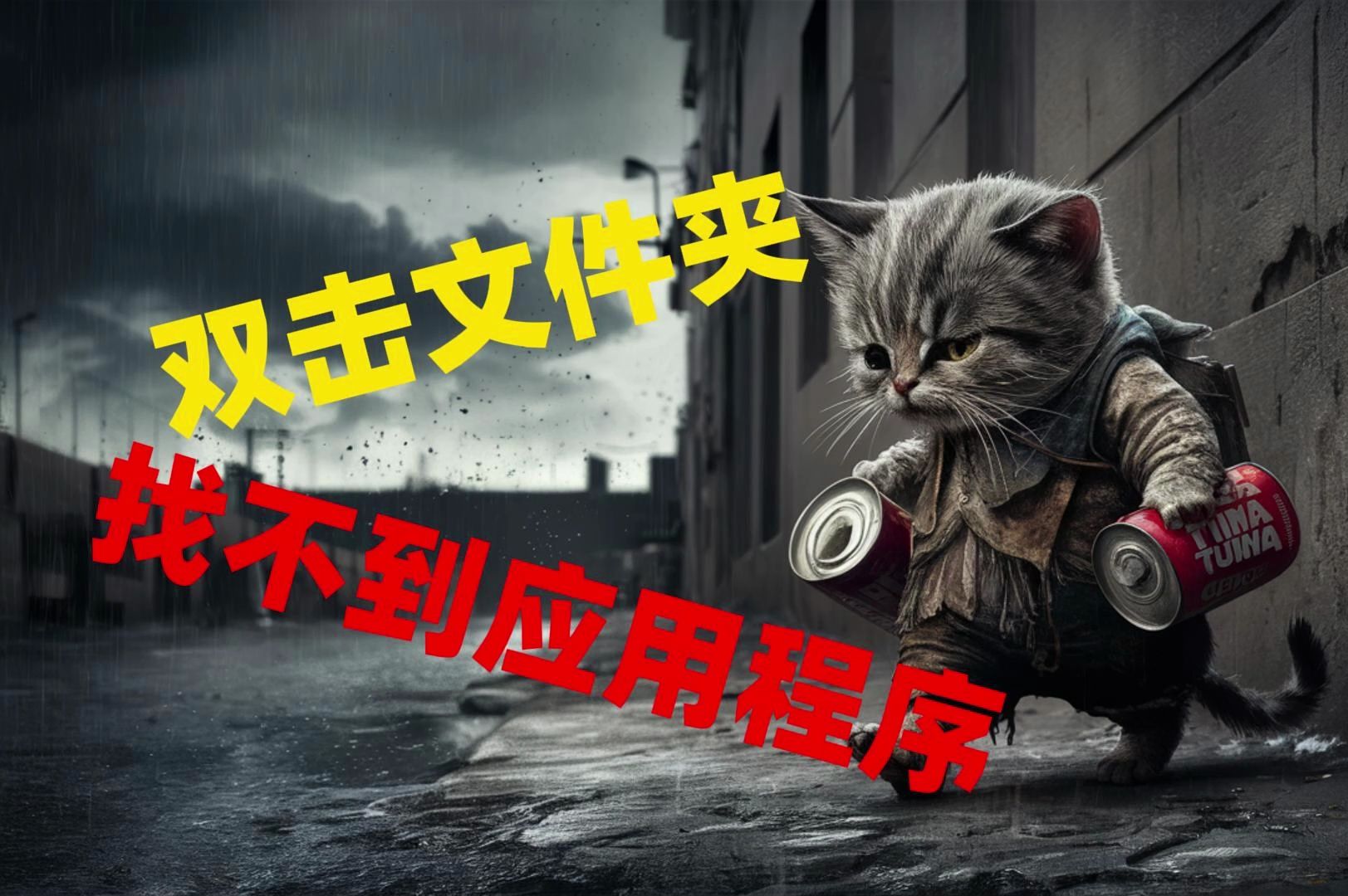 双击文件夹提示找不到应用程序