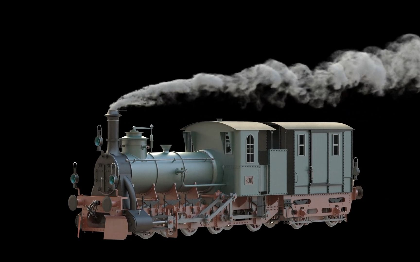 3Dmax流体插件火凤凰制作火车烟雾效果