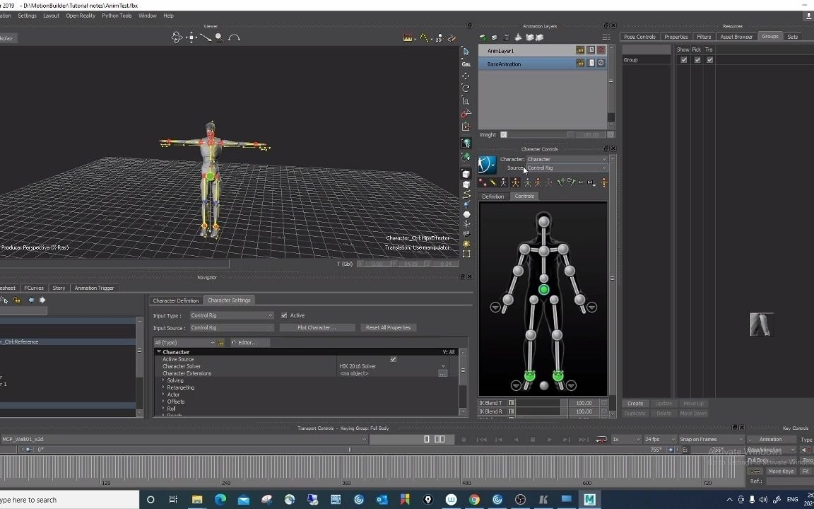 【Motionbuilder】Retargeting motion capture data/使用动捕素材