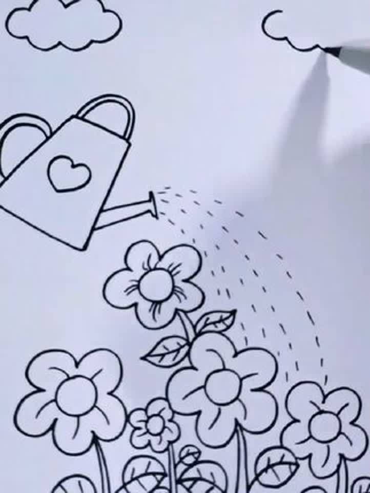 幼儿园简笔画~教师节快乐#一学就会的简笔画 #跟着学画画 #画画其实...