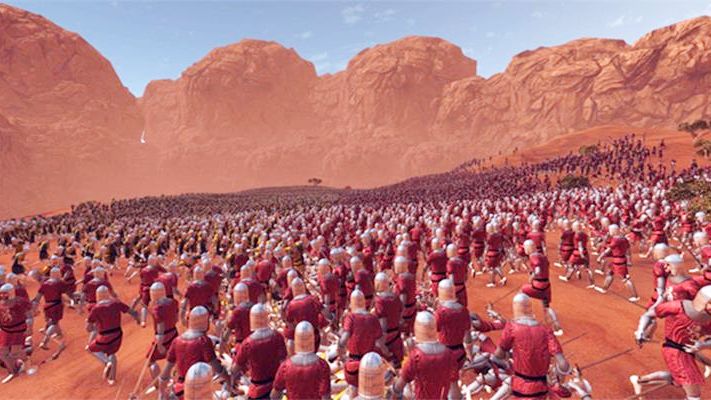 史诗战争模拟器游戏 1000美女战士vs5000僵尸