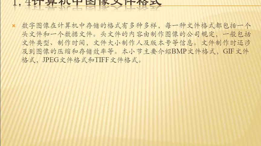 1.4 图像的文件格式