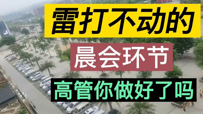 雷打不动的晨会内容,高管你做好了吗?请你一定看完