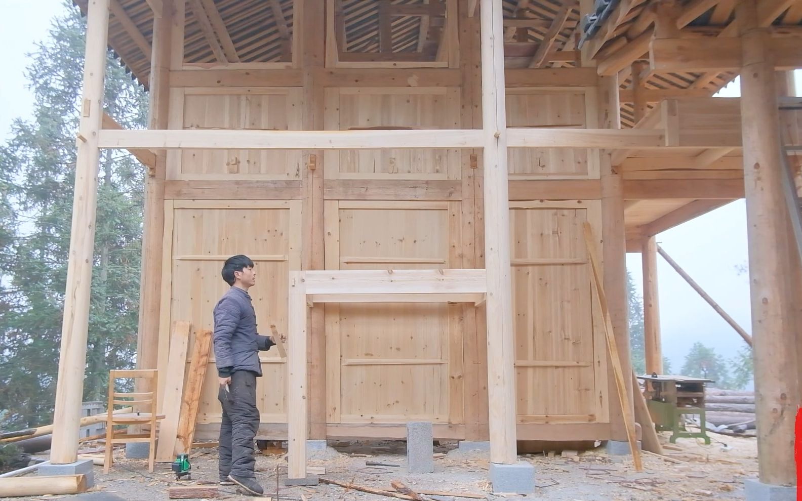 木房子的双跑楼梯怎么制作,我来为大家揭晓