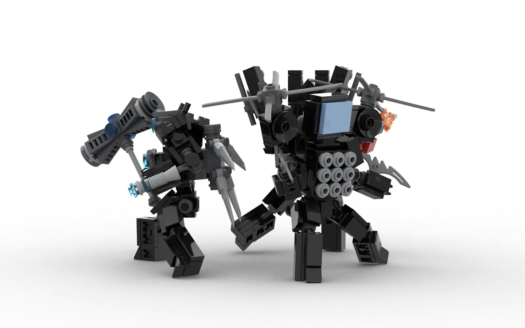 【乐高MOC】泰坦电视人-拼搭教程 马桶人VS监控人-by BRICKfolk | ...