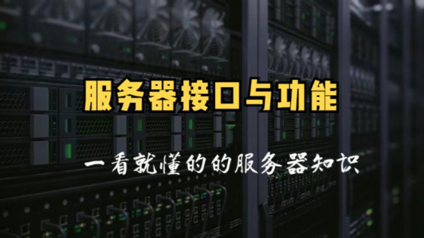 服务器硬件科普-服务器接口及功能介绍#服务器#硬件#电脑