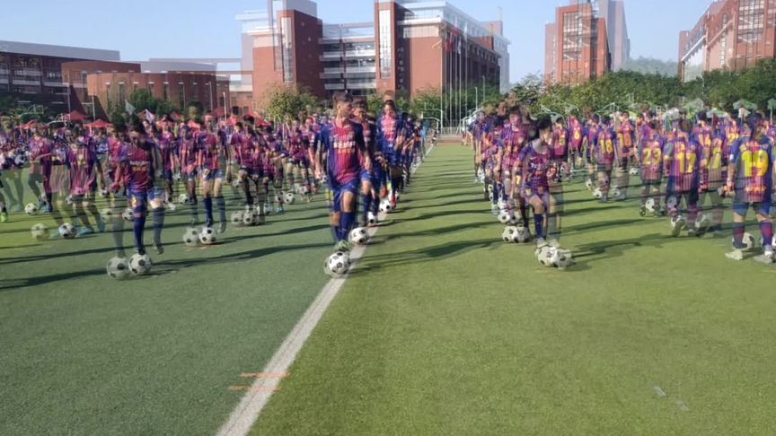 2018年校运会方阵表演之花式足球(上集