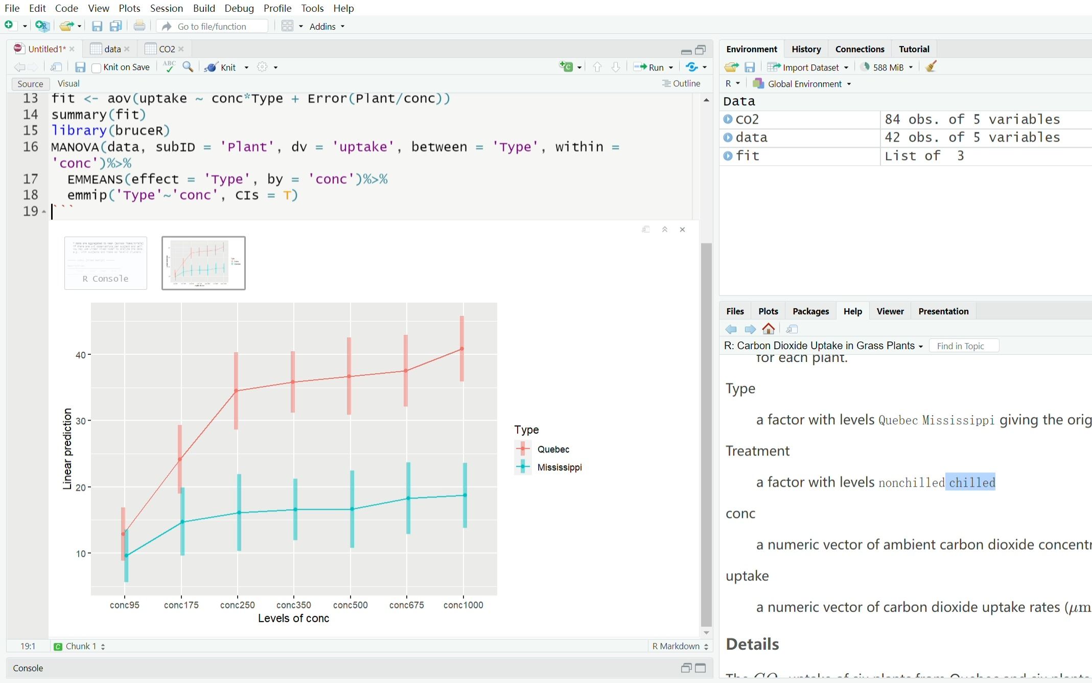 R语言方差分析3 Mixed-design ANOVA 双因素混合设计