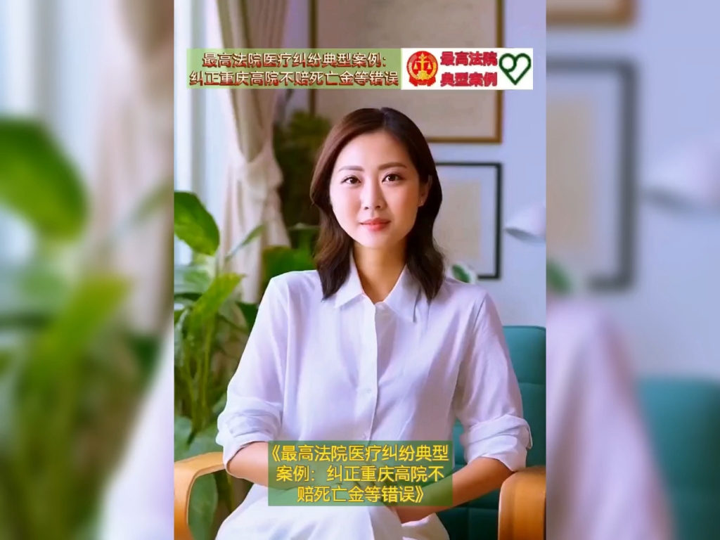 最高法院医疗纠纷典型案例:纠正重庆高院不赔死亡金等错误