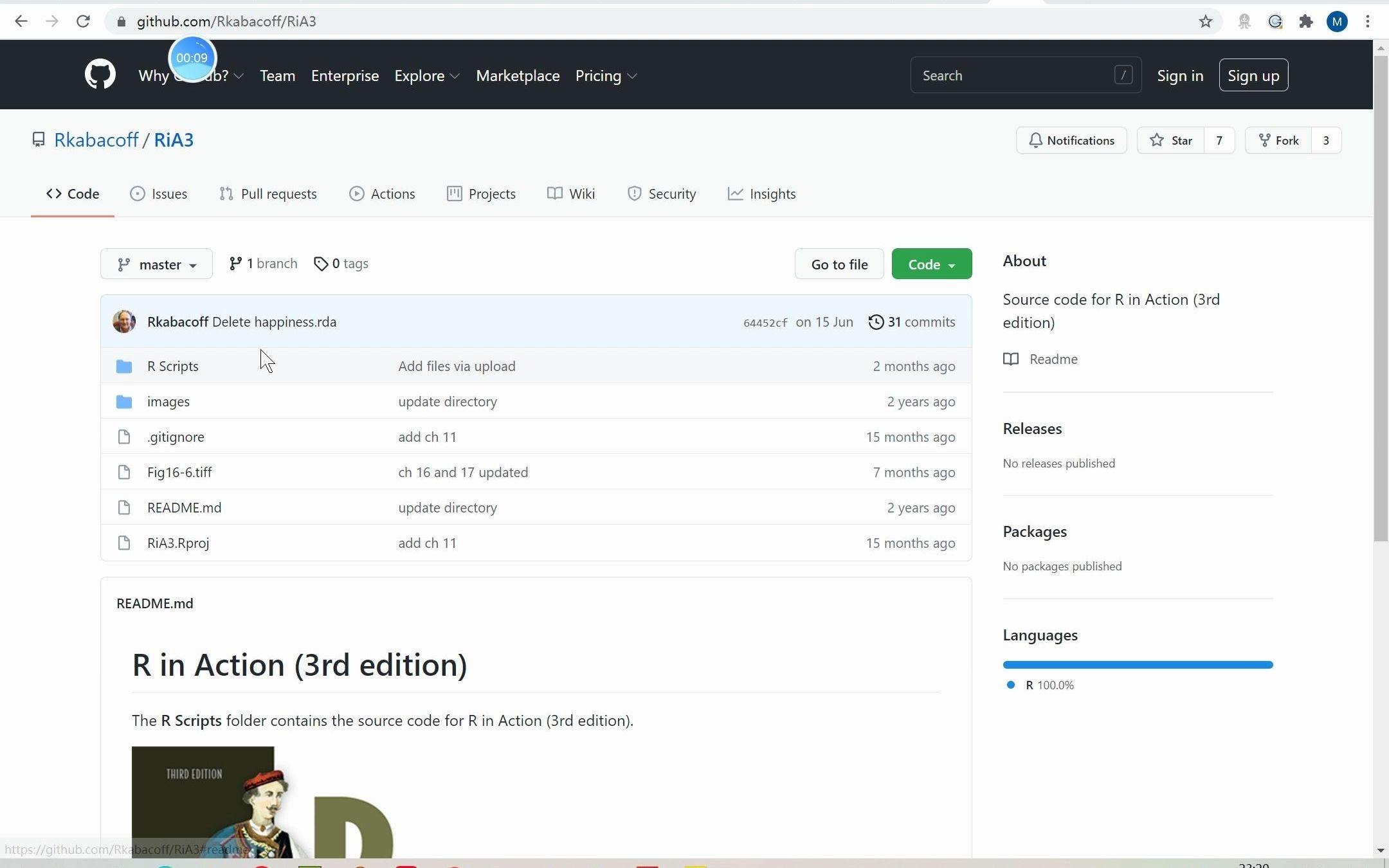 R语言实战第三版代码下载和电子版链接