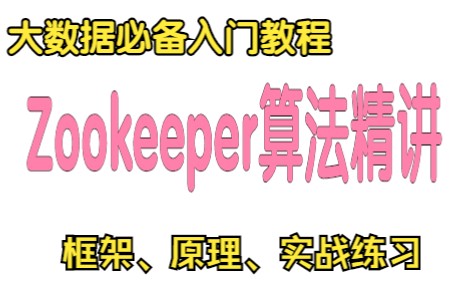 2022最新大数据zookeeper算法分布式协调技术实现分布式锁,...