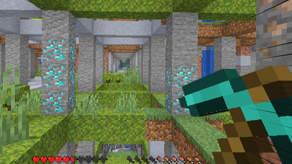 当「 整个MC世界」都变成了网格的形状!