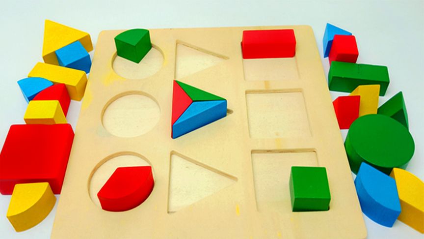 几何图形认知拼搭,扇形