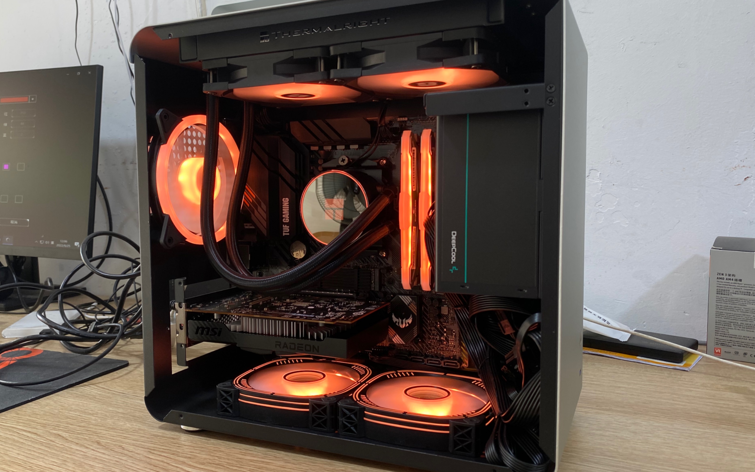 【沉浸装机】R7 5700X b550重炮手 御猫A1装机