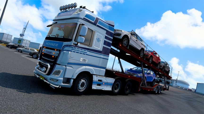 欧洲卡车模拟2:给4S店送一车小轿车价值200W,担负重任