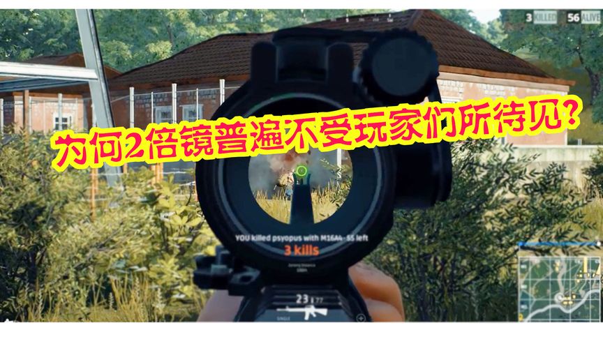 绝地求生:为何2倍镜普遍不受玩家们所待见?