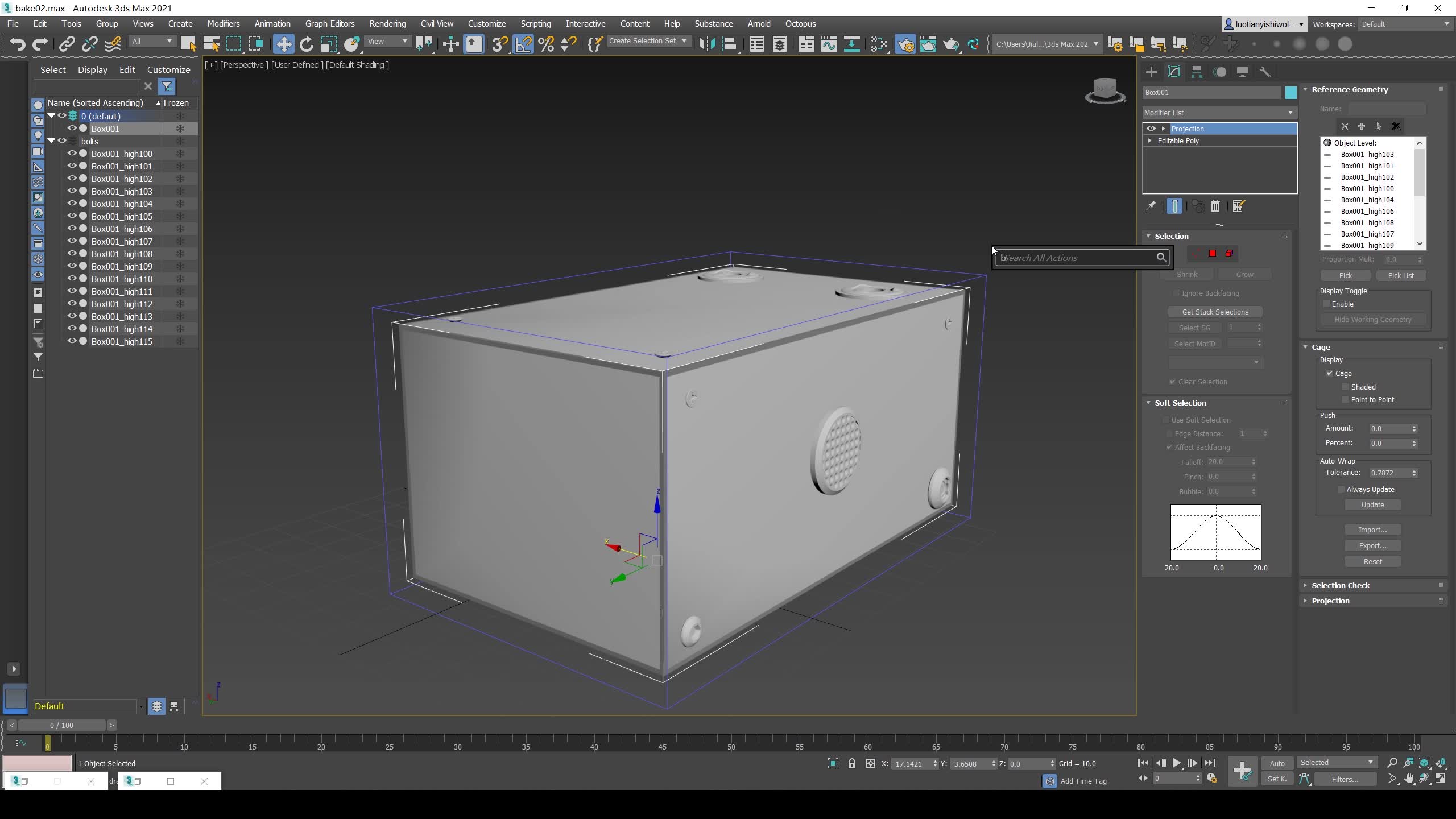 3ds Max2021新功能(BTT)教程(02):烘焙法线贴图(二)