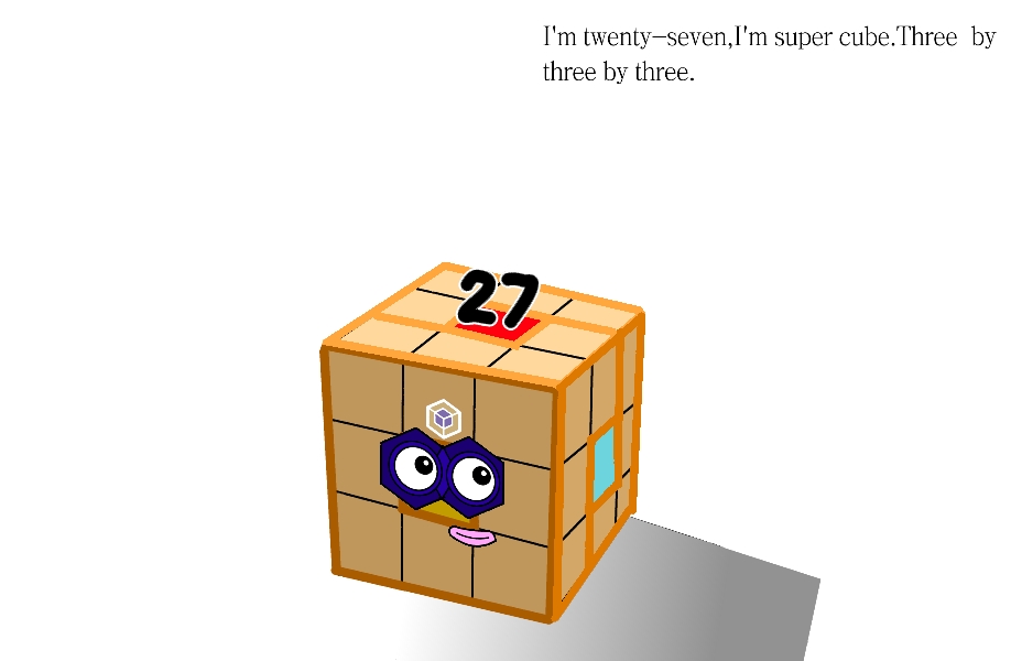 数字方块27立体画