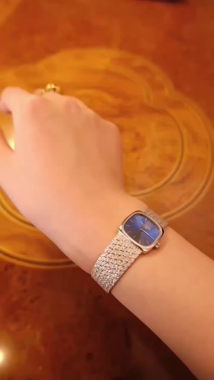 1980s Patek Philippe百达翡丽 百达翡丽Golden Ellipse系列炫光蓝盘18...