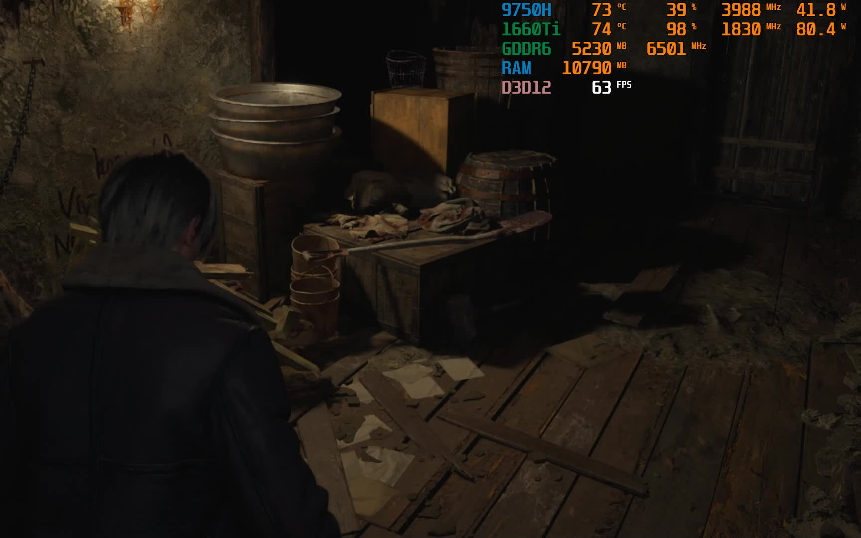 【生化危机4重制版/RE4 Demo】:笔记本1660Ti画质设置及试玩帧数测试