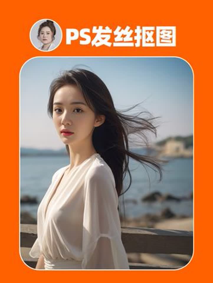 .PS发丝抠图详细步骤12019版本主体2按M选择并遮住3调整边缘画笔.