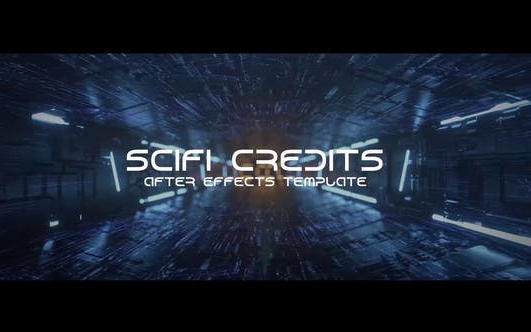 AE模板-隧道效果的电影开场片头模板电影字幕片头模板电影结尾字幕...