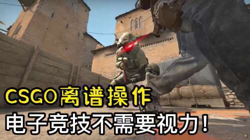 CSGO:看完这几个操作我才知道电子竞技它不需要视力!