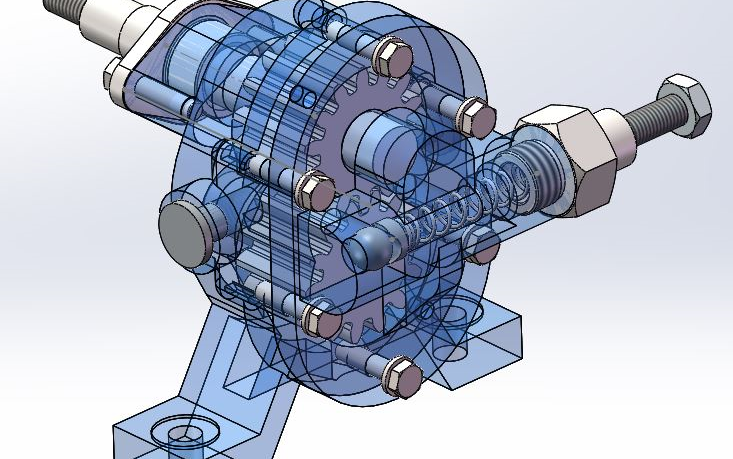 K型齿轮泵测绘及仿真-燕山大学计算机辅助设计SolidWorks课程-三级...