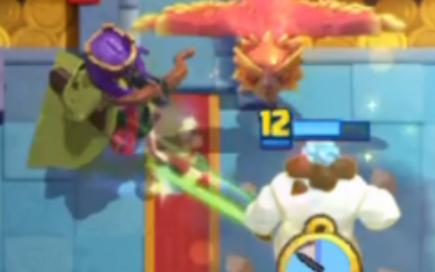 【皇室战争】速猪对战弓箭女皇凤凰樵夫气球_游戏热门视频