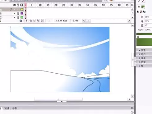 flash实例教程(动画背景)