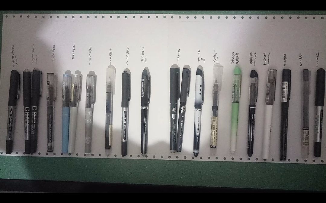 最齐全的直液式走珠笔评测