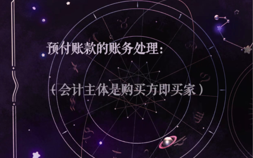初会实务:第三章:预付账款的账务处理:(会计主体是购买方即买家)