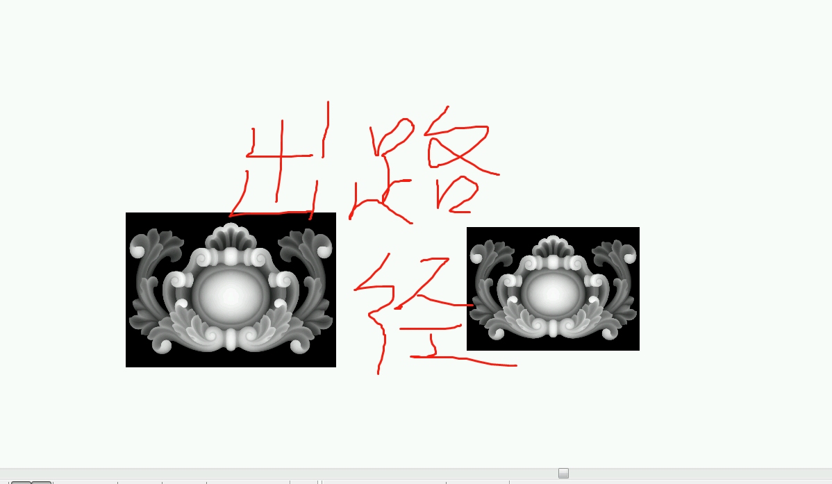 灰度图出路径的教学精雕软件买图雕刻灰度图转浮雕出路径教学