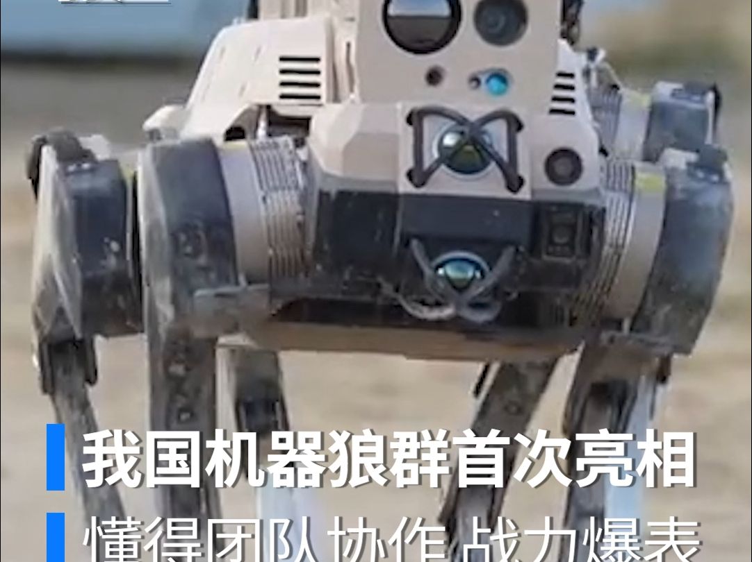 我国自主研制的机器狼群亮相航展,能够团队协作,战力爆表!