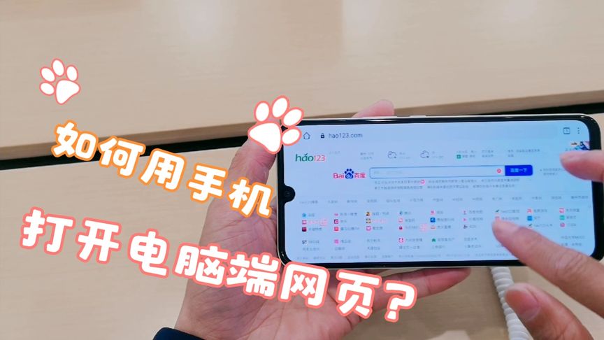 怎样用手机浏览器打开电脑端网页?打开时字太小了怎么办?