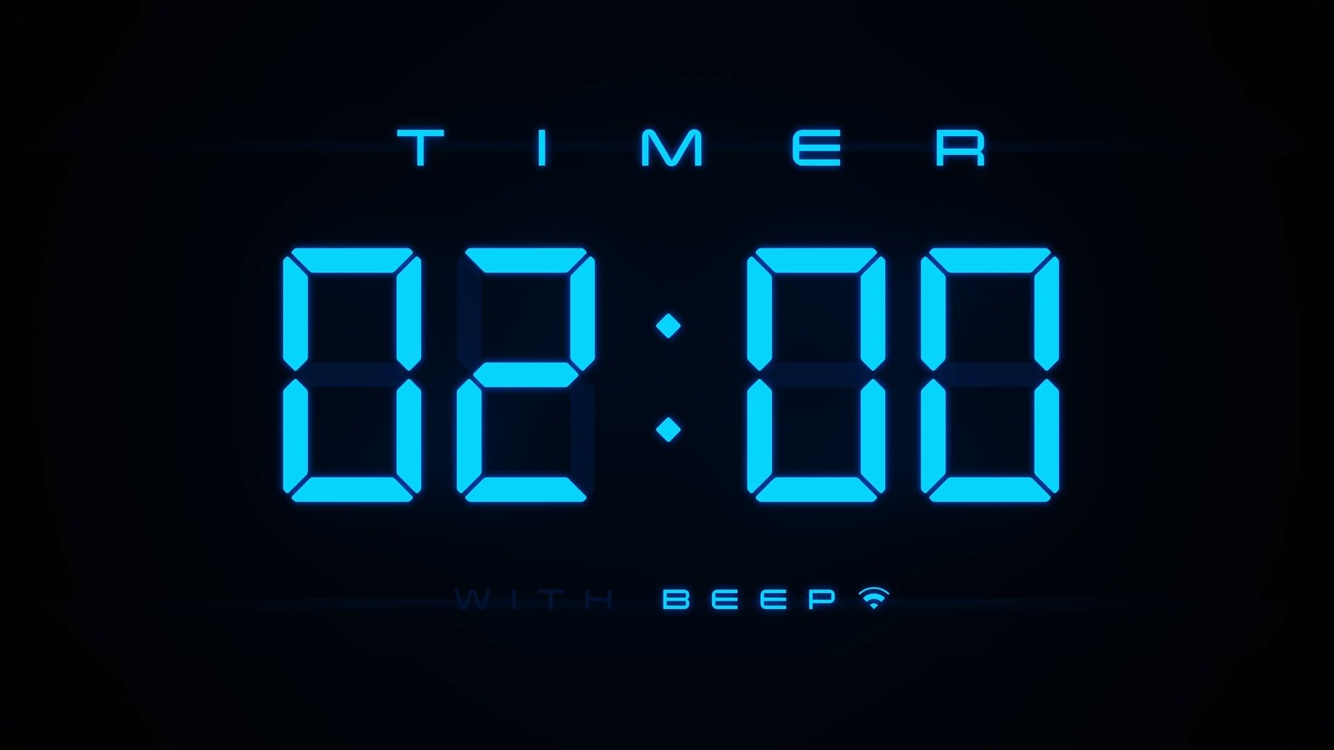 2分钟 数码蓝翻页时钟计时器ߒ� 滴答声翻页声倒计时 | 2 Minute ...