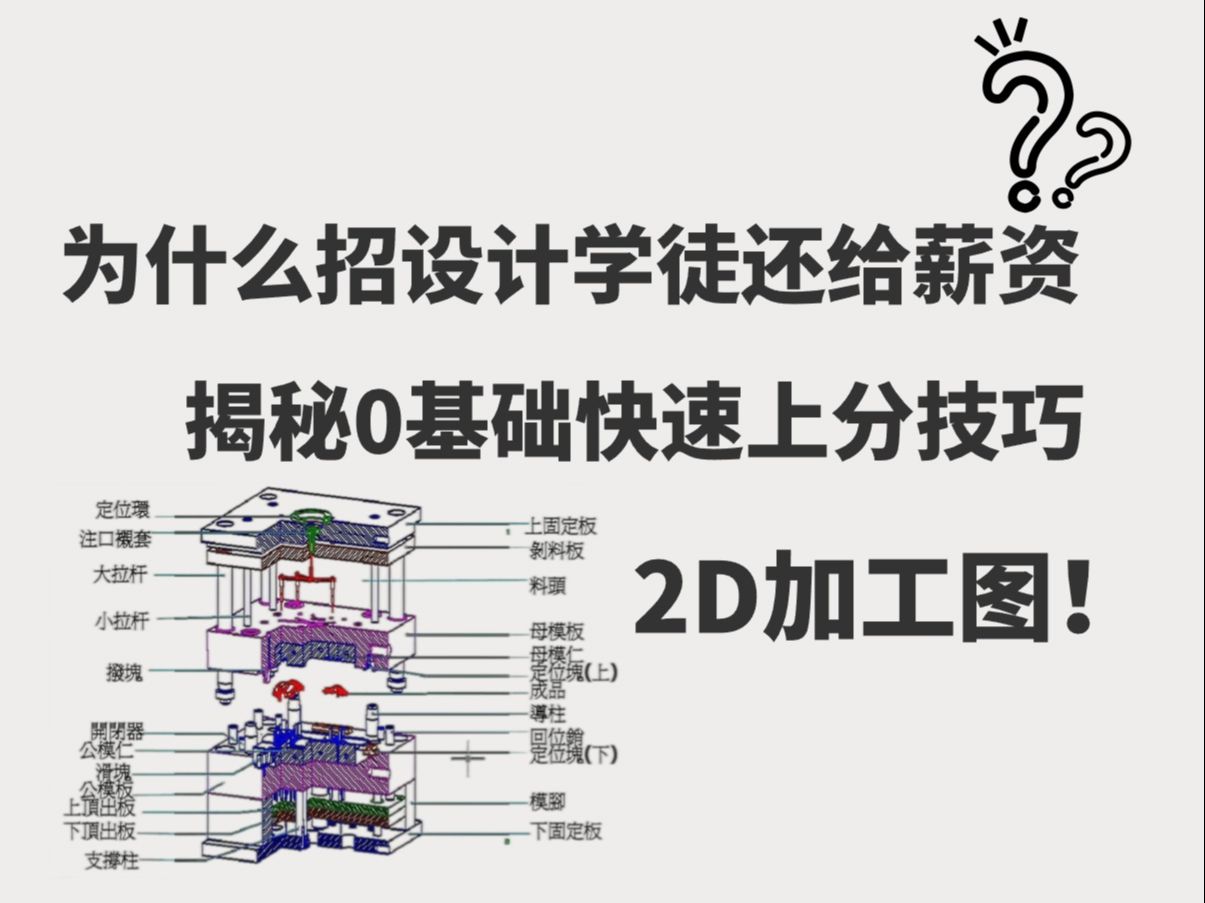 为什么厂里招模具设计学徒还给薪资?揭秘模具设计助理快速上分技巧 ...