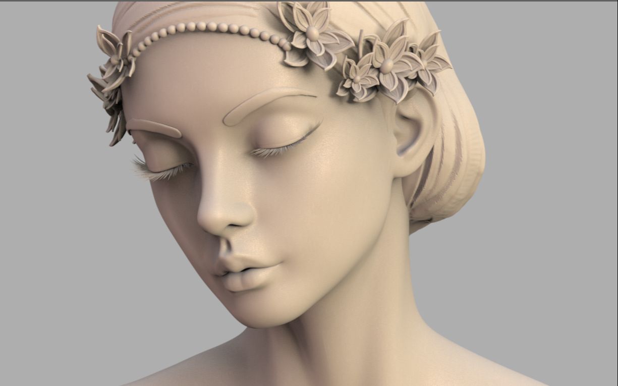 《3d建模》zbrush新手基础入门-zb雕刻-你想要什么姐姐 都给你